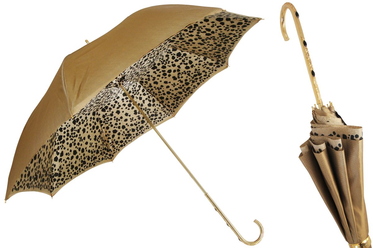 Pasotti Sunrise Leopard Italian Luxury Umbrella | Viola Umbrella ...